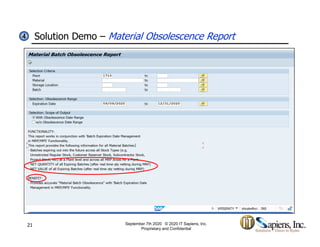 Shelf Life Planning in SAP S/4 HANA "MRP Live" | PDF