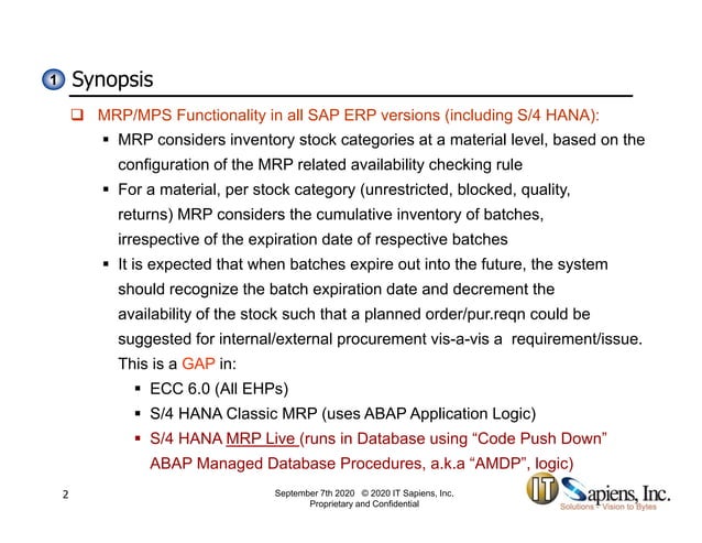 Shelf Life Planning in SAP S/4 HANA "MRP Live" | PDF | Computer ...