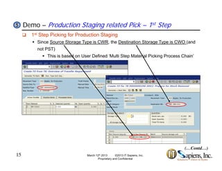 SAP LES WM Multi Step Production Picking | PDF