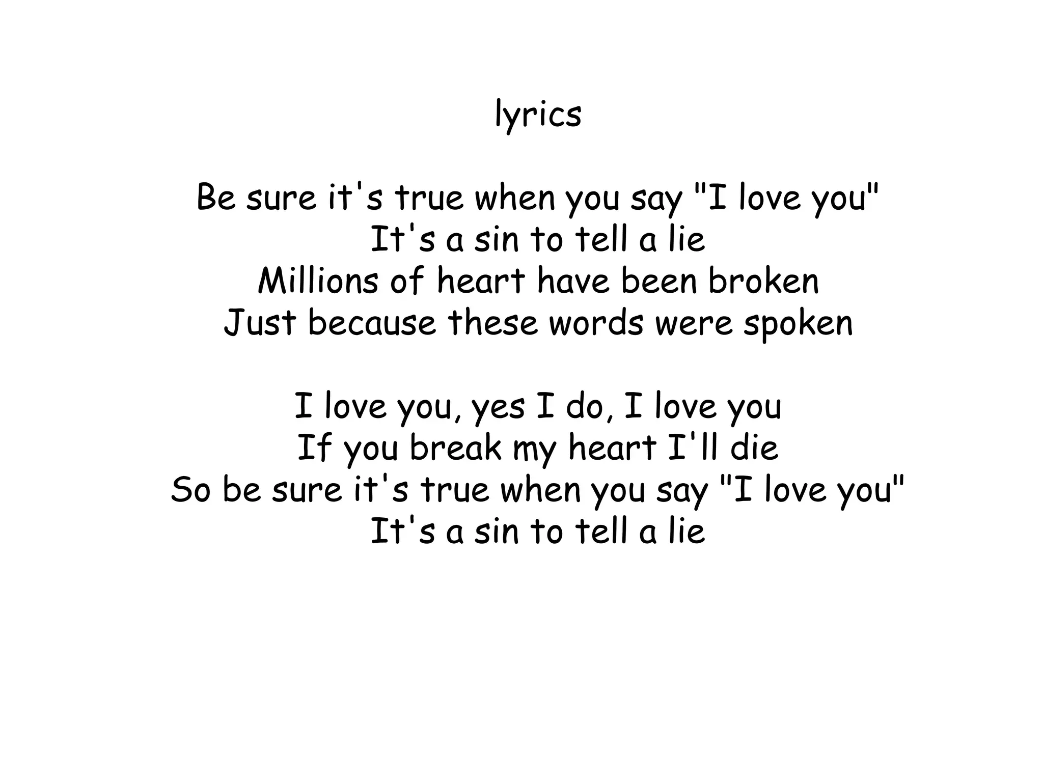 It's a sin to tell a lie | PPSX