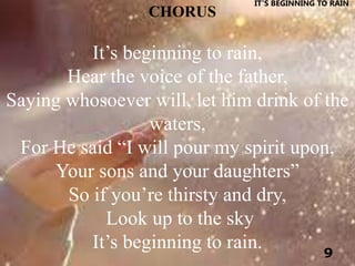 IT'S BEGINNING TO RAIN | PPT