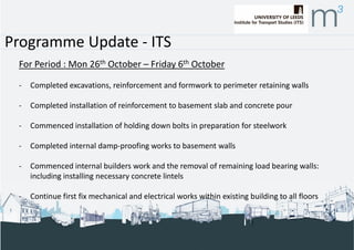 ITS Building Project - progress update 4 | PPT