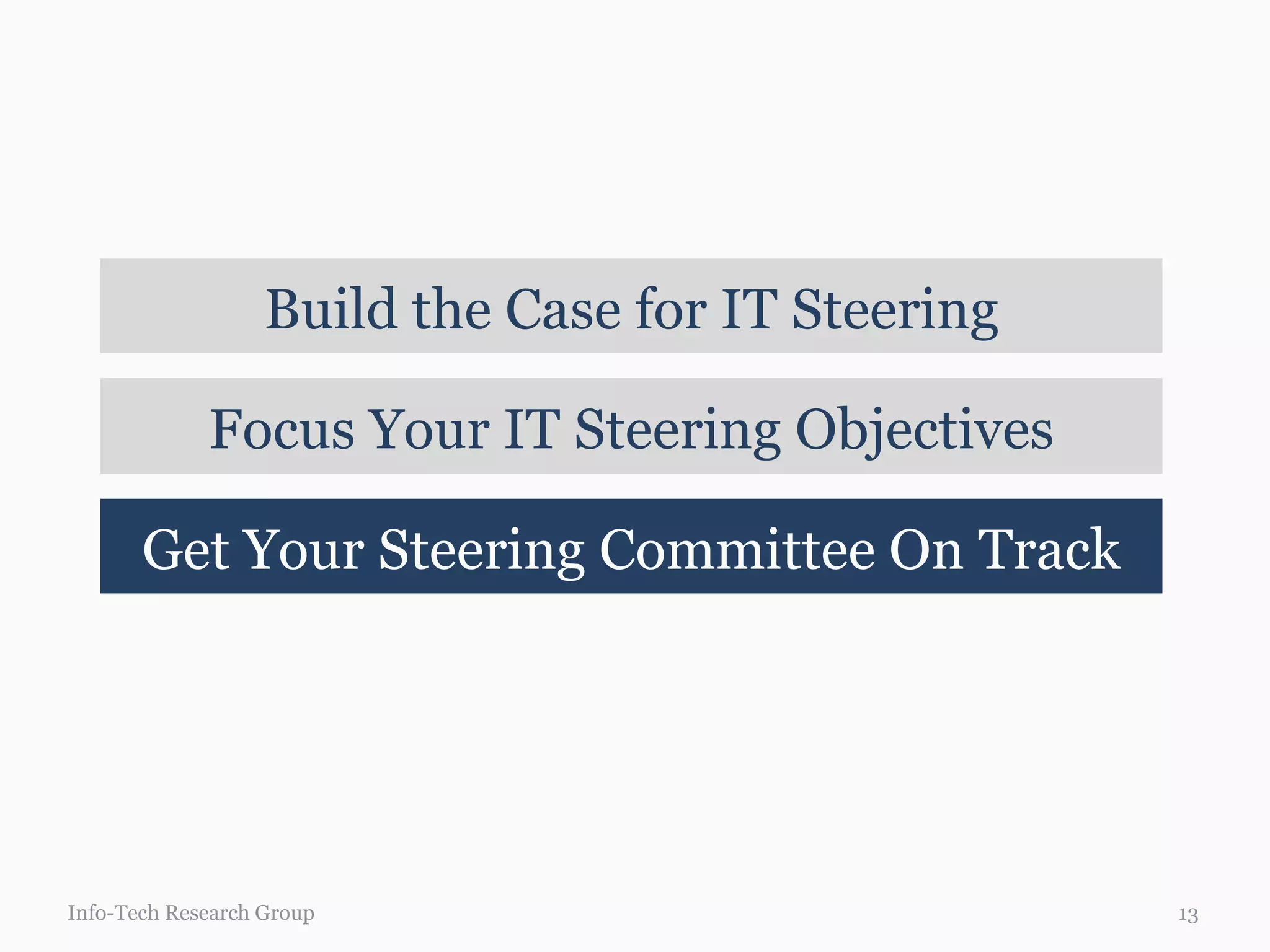 establish an effective it steering committee | PPT