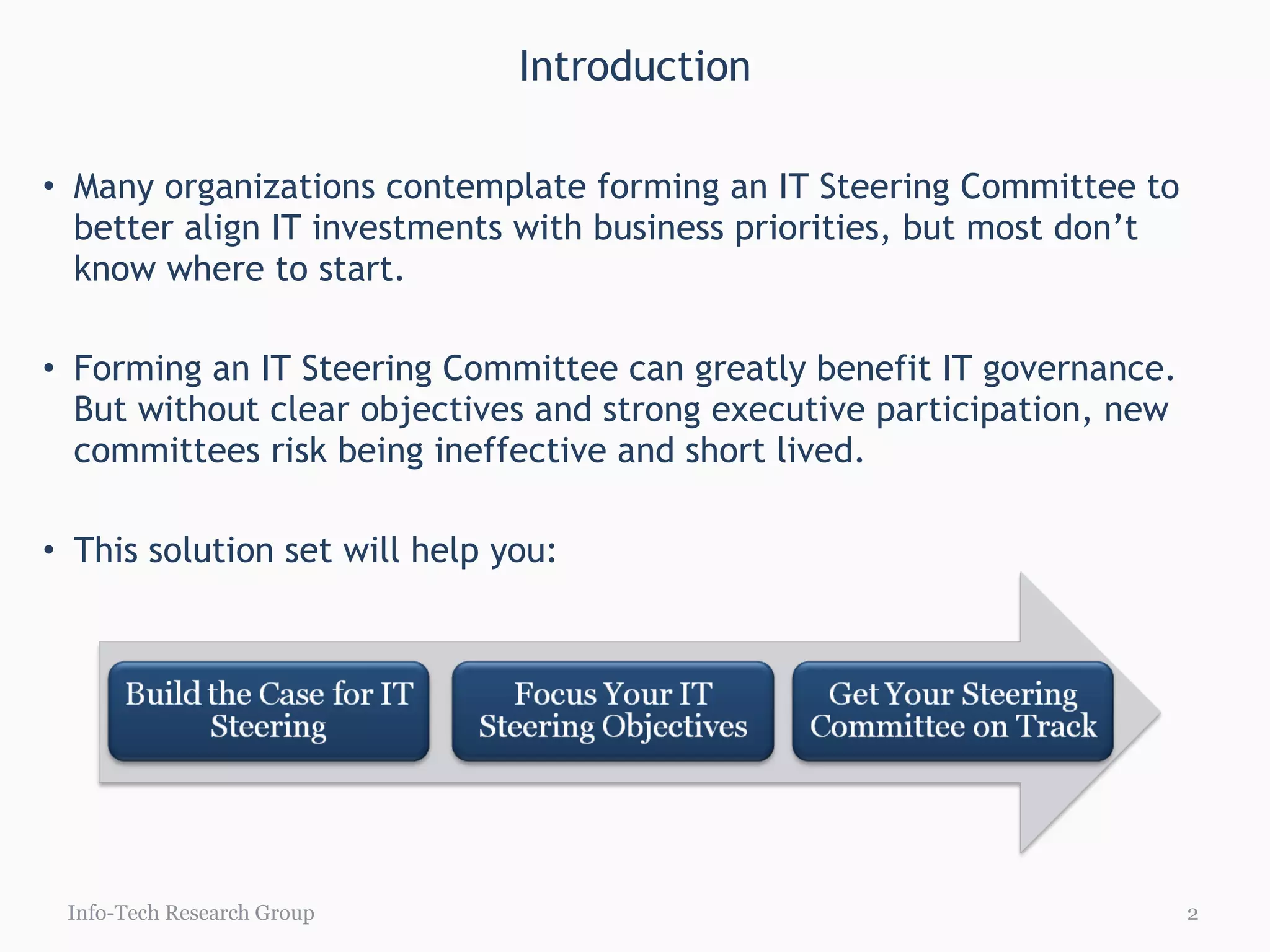 establish an effective it steering committee | PPT