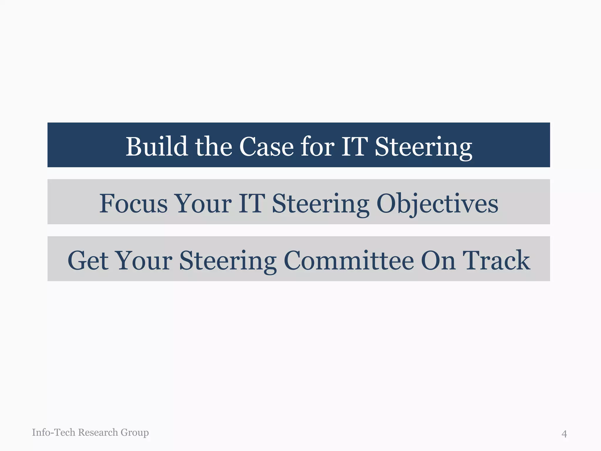 establish an effective it steering committee | PPT