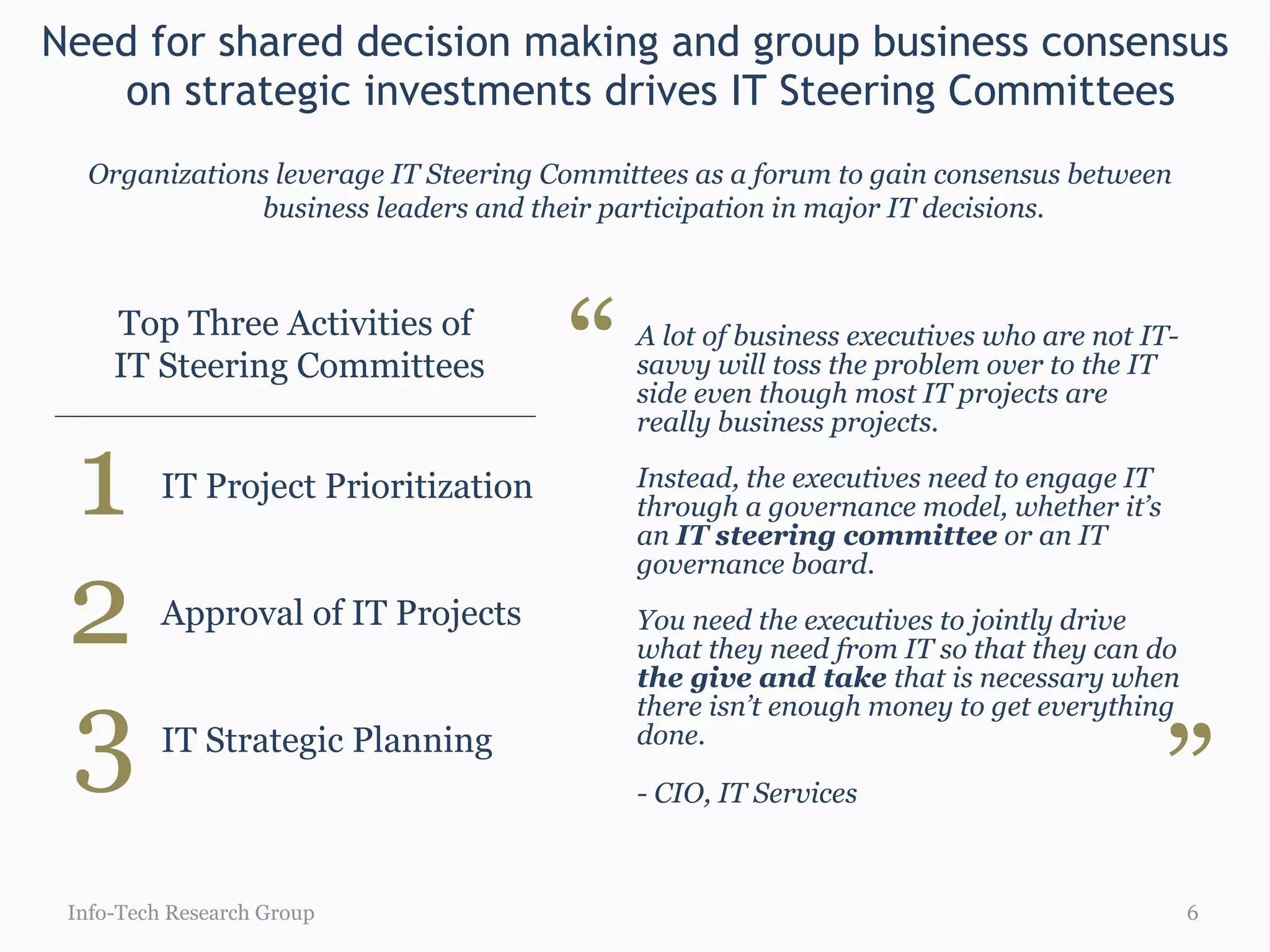 establish an effective it steering committee | PPT
