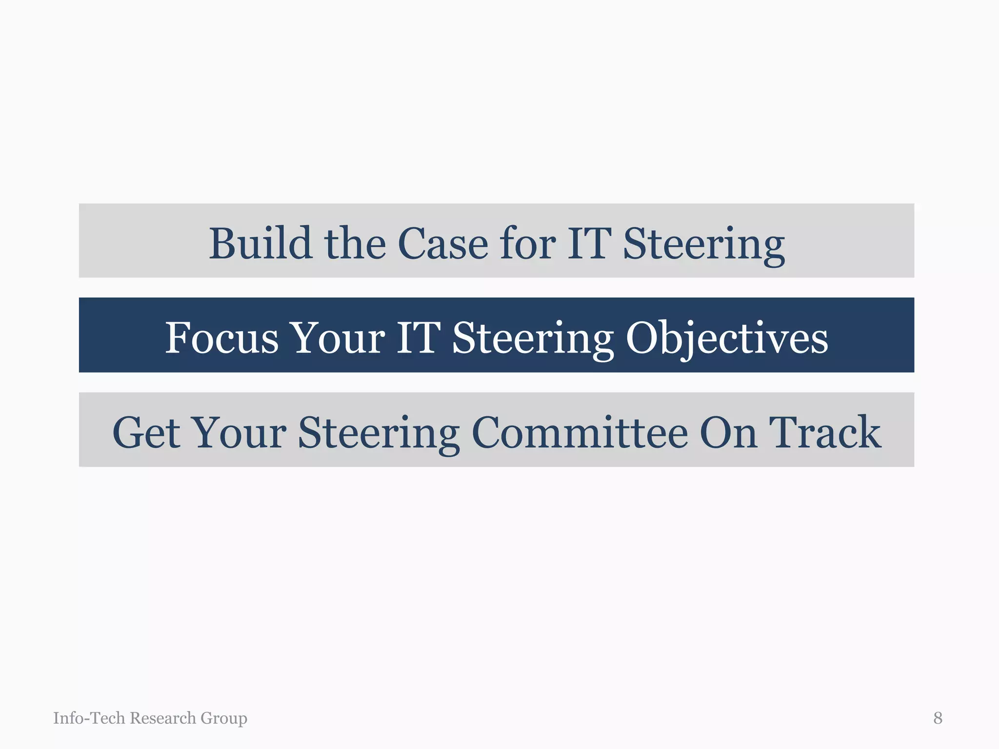 establish an effective it steering committee | PPT
