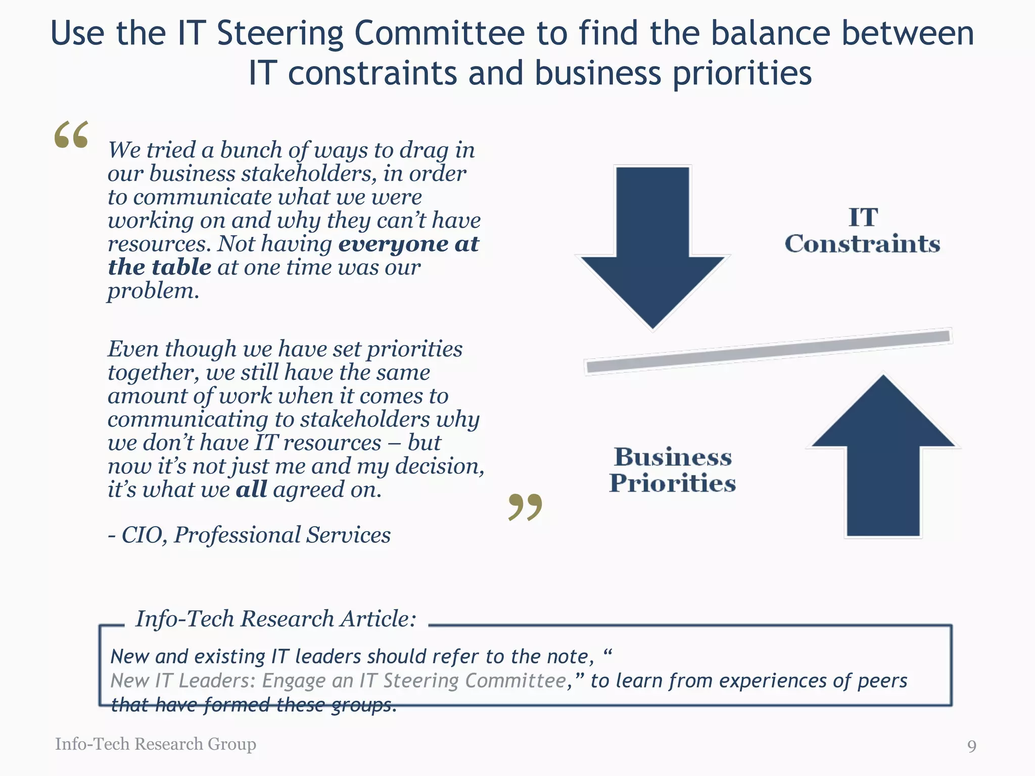 establish an effective it steering committee | PPT