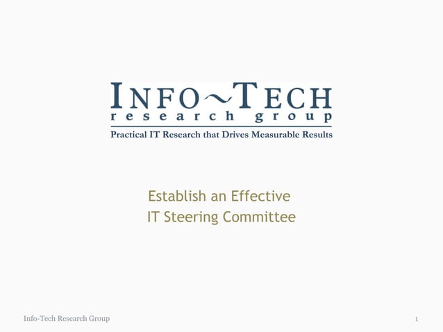establish an effective it steering committee | PPT | IT and Internet ...