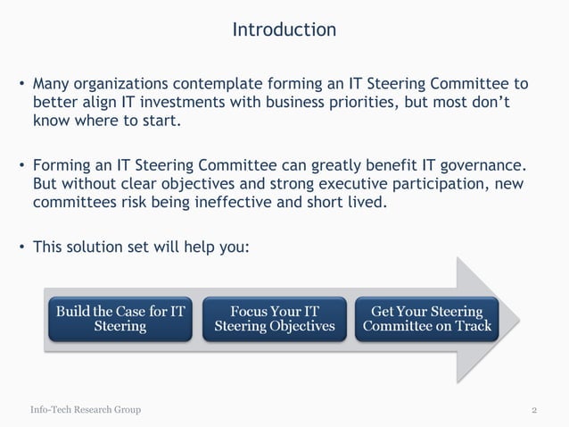 establish an effective it steering committee | PPT | IT and Internet ...