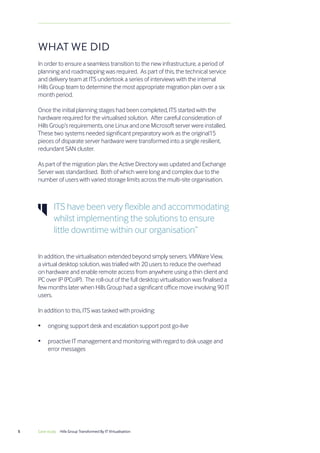 CASE STUDY: Hills Group Transformed by Virtualisation | PDF