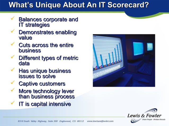 IT Scorecard: An Approach to IT Performance Measurement | PPT