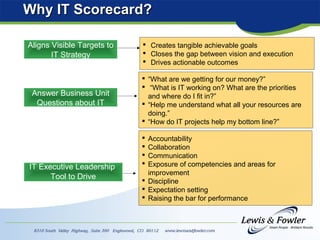 IT Scorecard: An Approach to IT Performance Measurement | PPT
