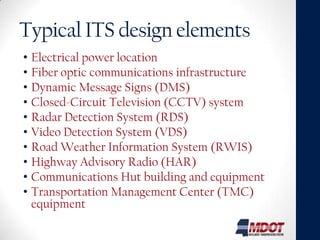 MDOT ITS Design Manual | PPTX