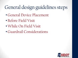 MDOT ITS Design Manual | PPTX