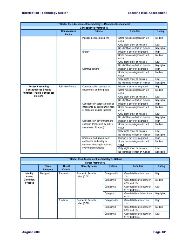 It Sector Risk Assessment Report Final