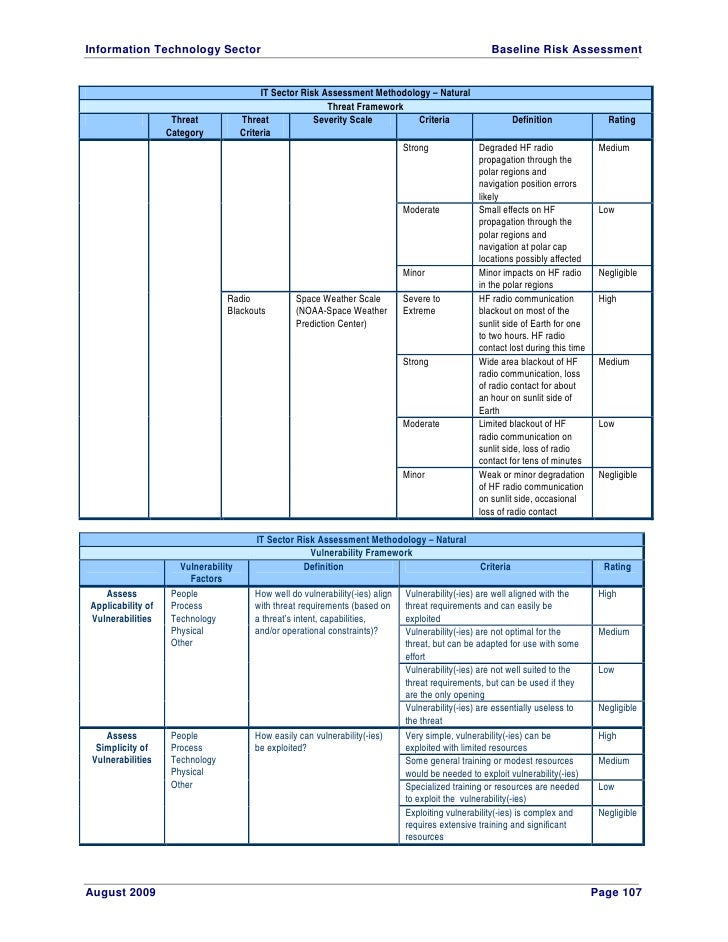 It Sector Risk Assessment Report Final