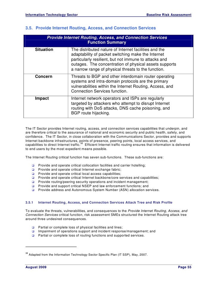 It Sector Risk Assessment Report Final