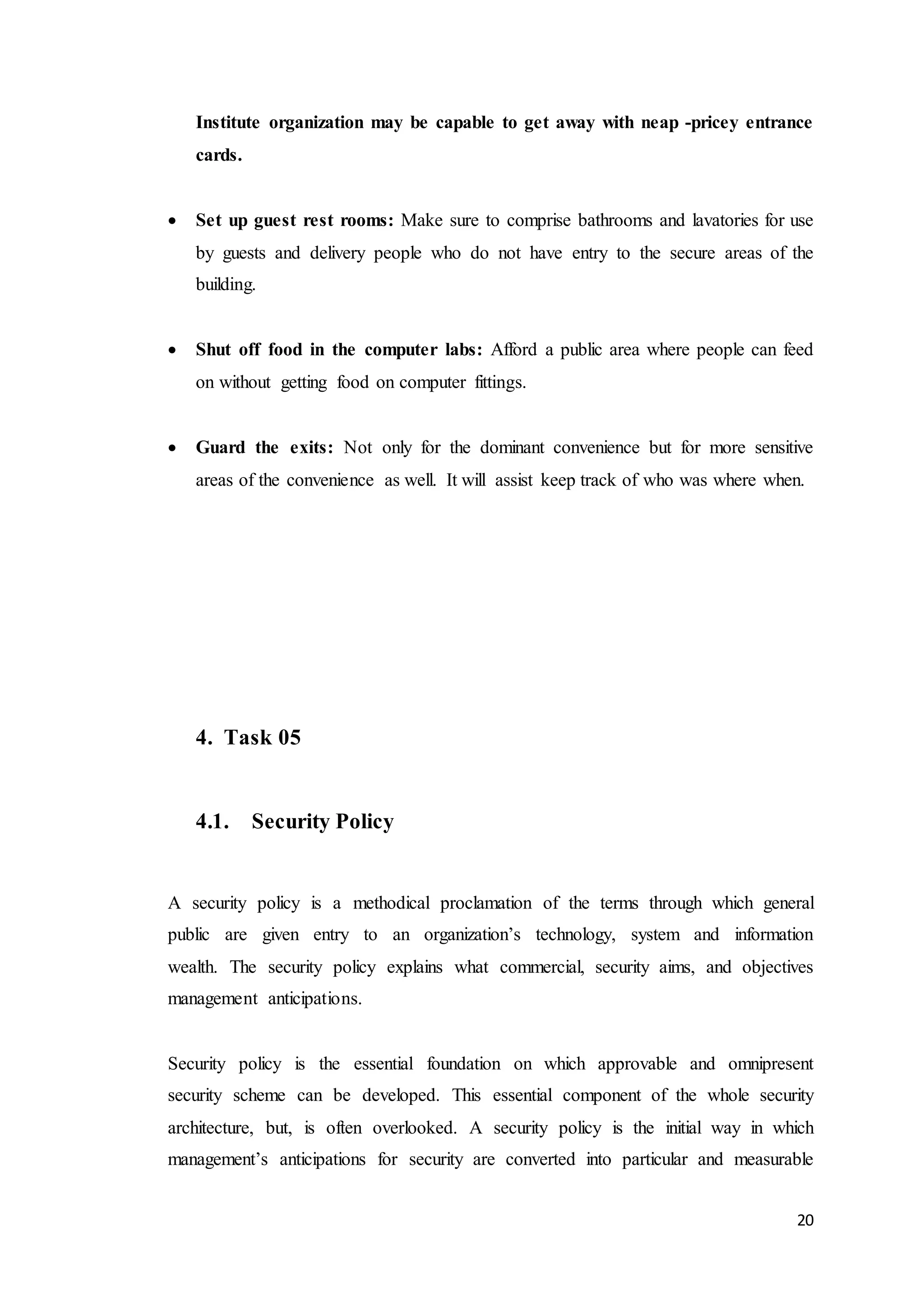 Computer Security for institution | DOCX