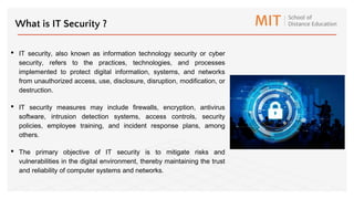 Information Technology Security Management | PPTX