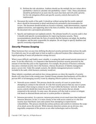 It Security Audit Process | PDF