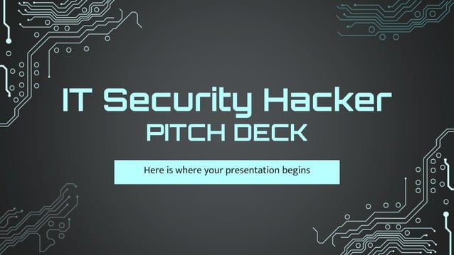 IT Security Hacker Pitch Deck by Slidesgo.pptx | Free Download