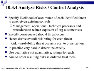 IT Security management and risk assessment | PPT