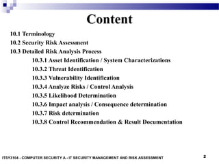 IT Security management and risk assessment | PPT