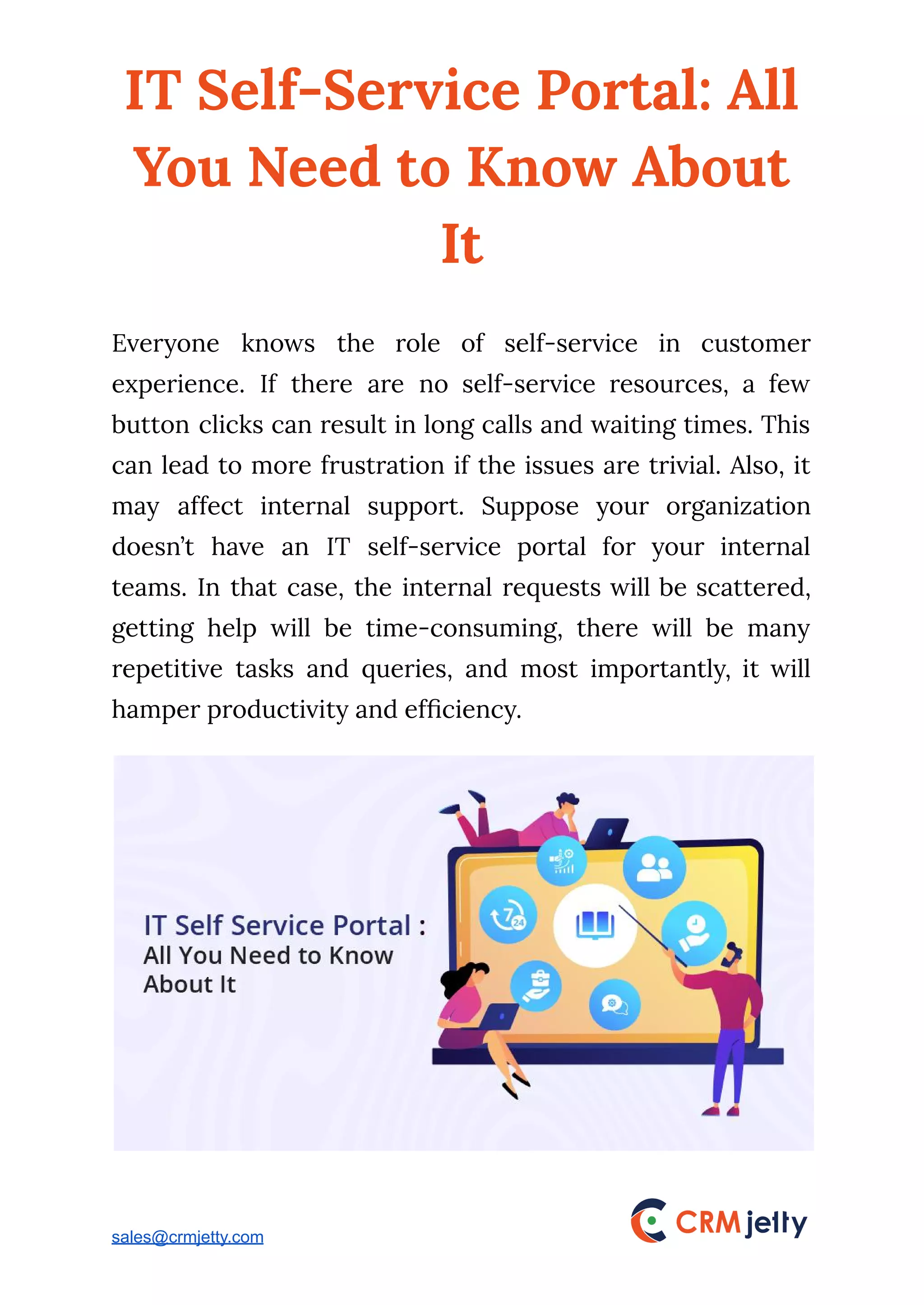It self service portal all you need to know about it | PDF