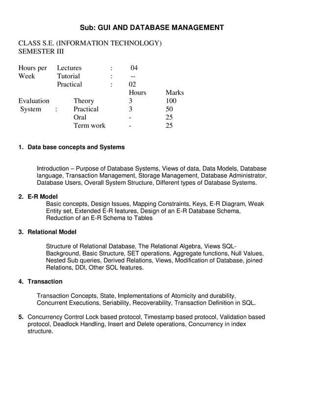 Mumbai University BE IT Sem 3 Syllabus | PDF | Programming Languages ...