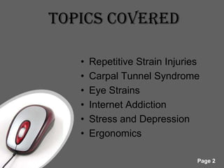 computer related health hazards | PPTX