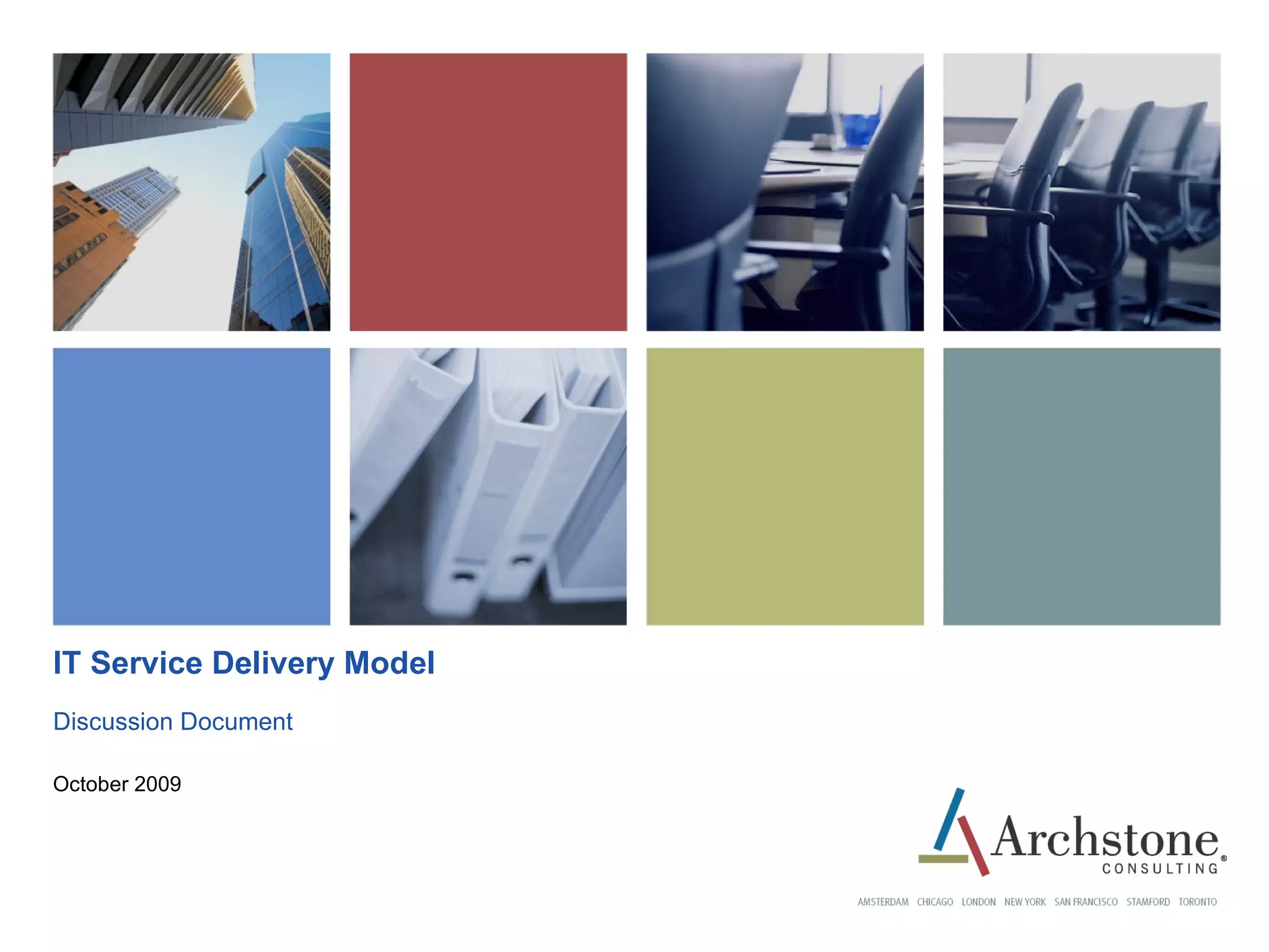 IT Service Delivery Model Overview | PPT