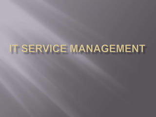 It Service Management | PPT