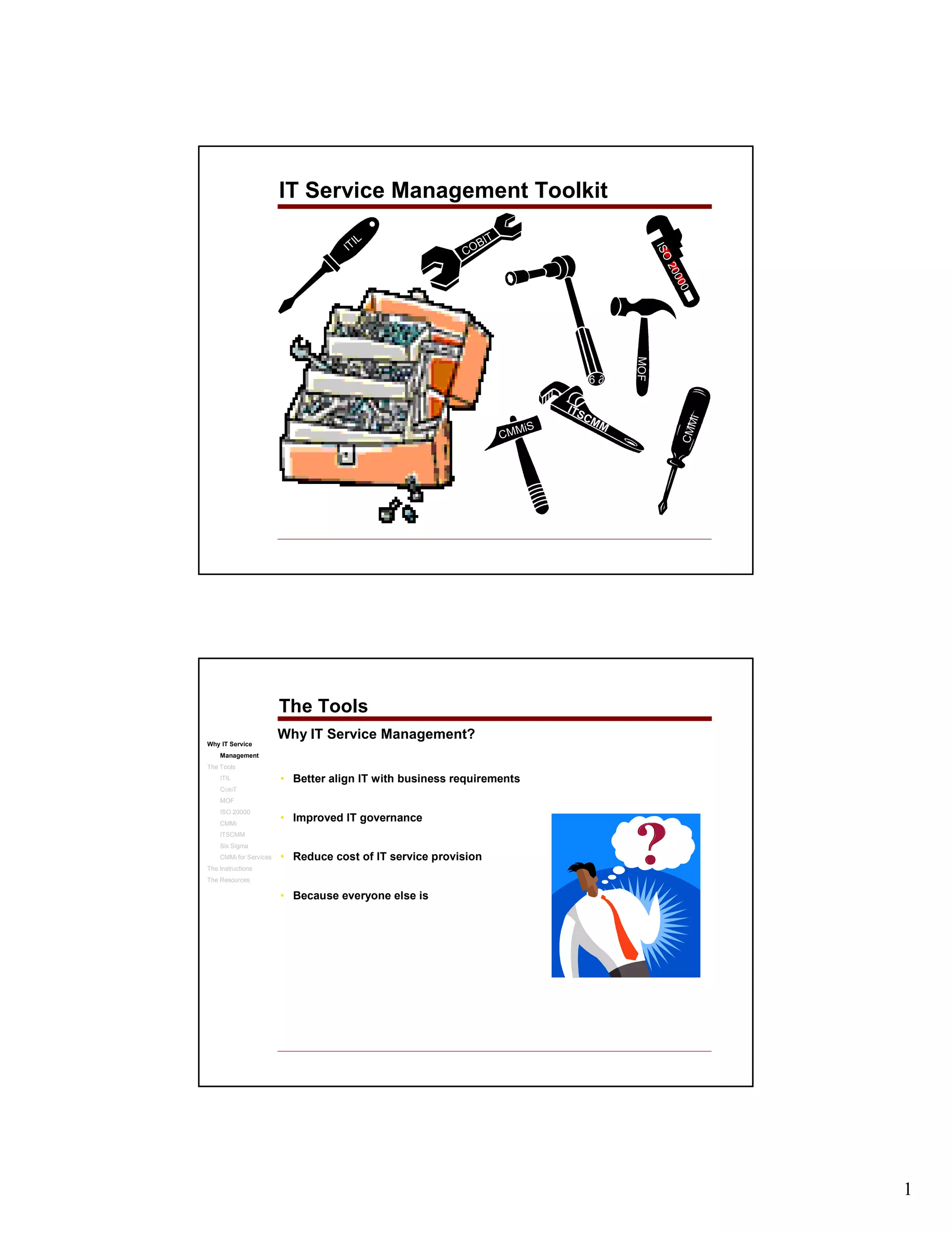 It service management toolkit | PDF