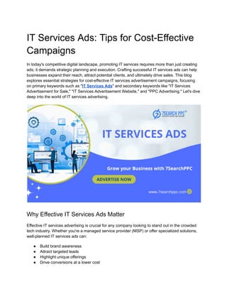 IT Services Ads_ Tips for Cost-Effective Campaigns.pdf