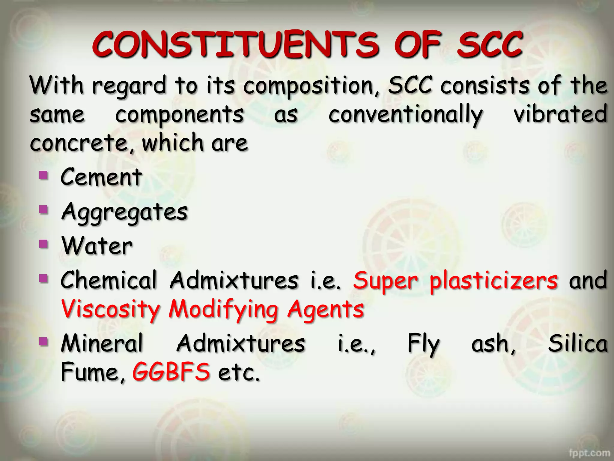 self compacting concrete | PPTX