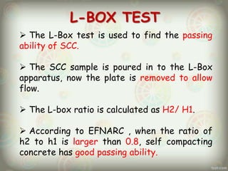 self compacting concrete | PPTX