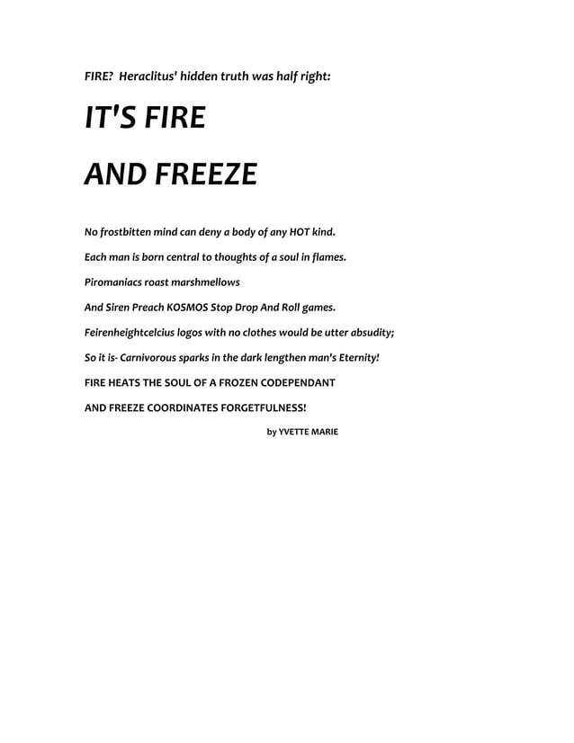 Its Fire And Freeze | RTF