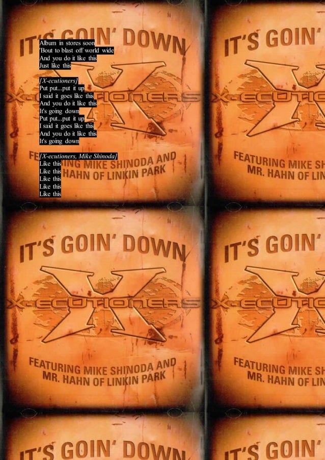 It's goin down lyrics | PDF