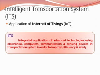 Intelligent Transportation Systems - ITS | PDF