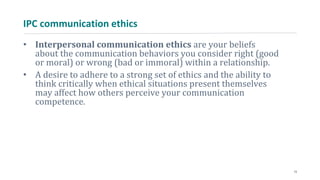 It's Interpersonal Ch. 1 | PPTX