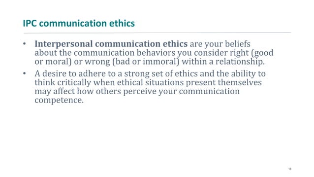 It's Interpersonal Ch. 1 | PPTX | Family and Relationships