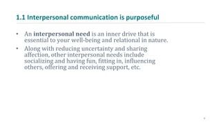 It's Interpersonal Ch. 1 | PPTX