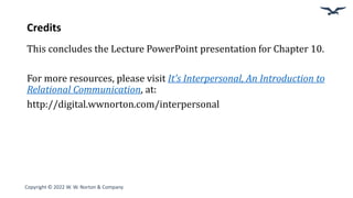 It's Interpersonal Ch. 10 | PPTX