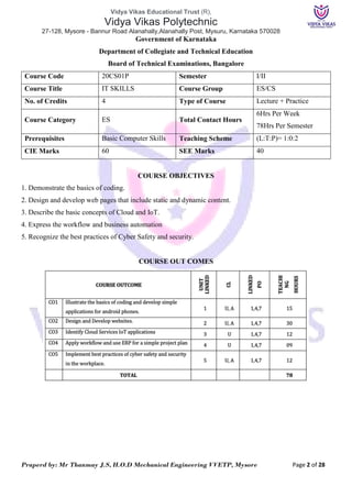 IT Skill Lab Manual 20CS01P.pdf