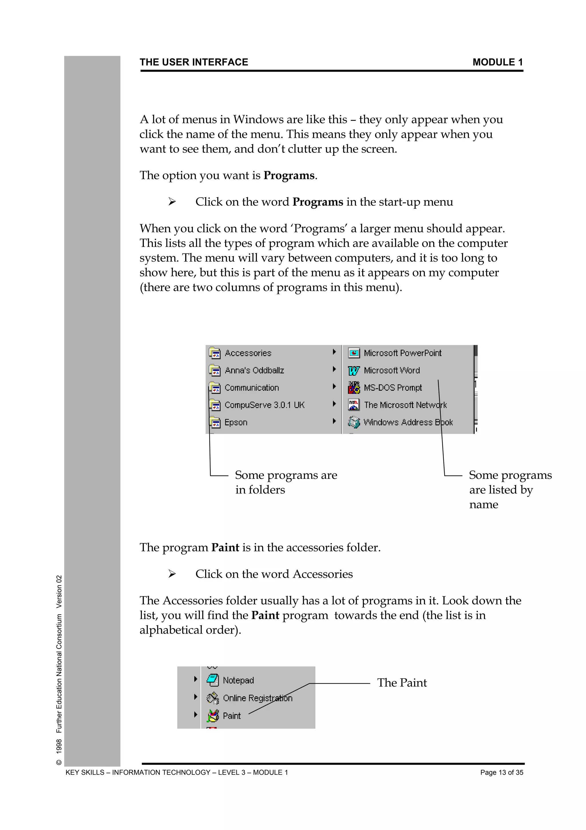 It skills module 1 - user interface | PDF | Computer Software and Applications | Computing