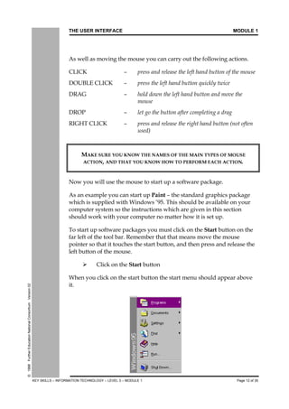 It skills module 1 - user interface | PDF | Computer Software and Applications | Computing