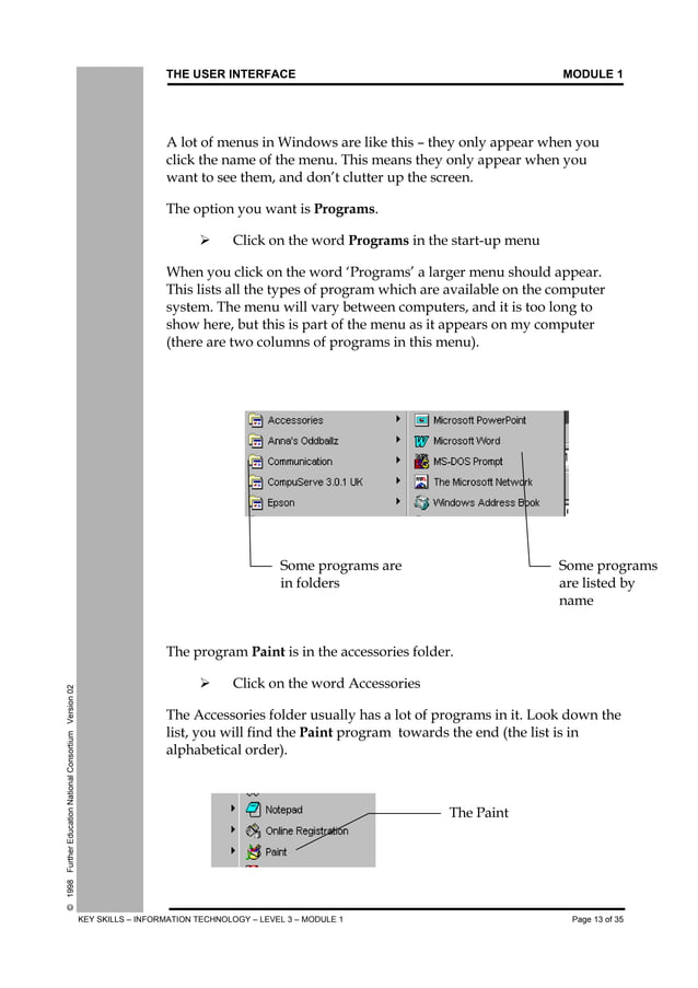 It skills module 1 - user interface | PDF | Computer Software and Applications | Computing