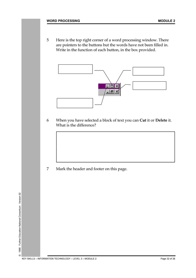It skills module 2 - word processing | PDF