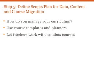 7 Steps to Migrating to Your Learning Management System (LMS) | PDF